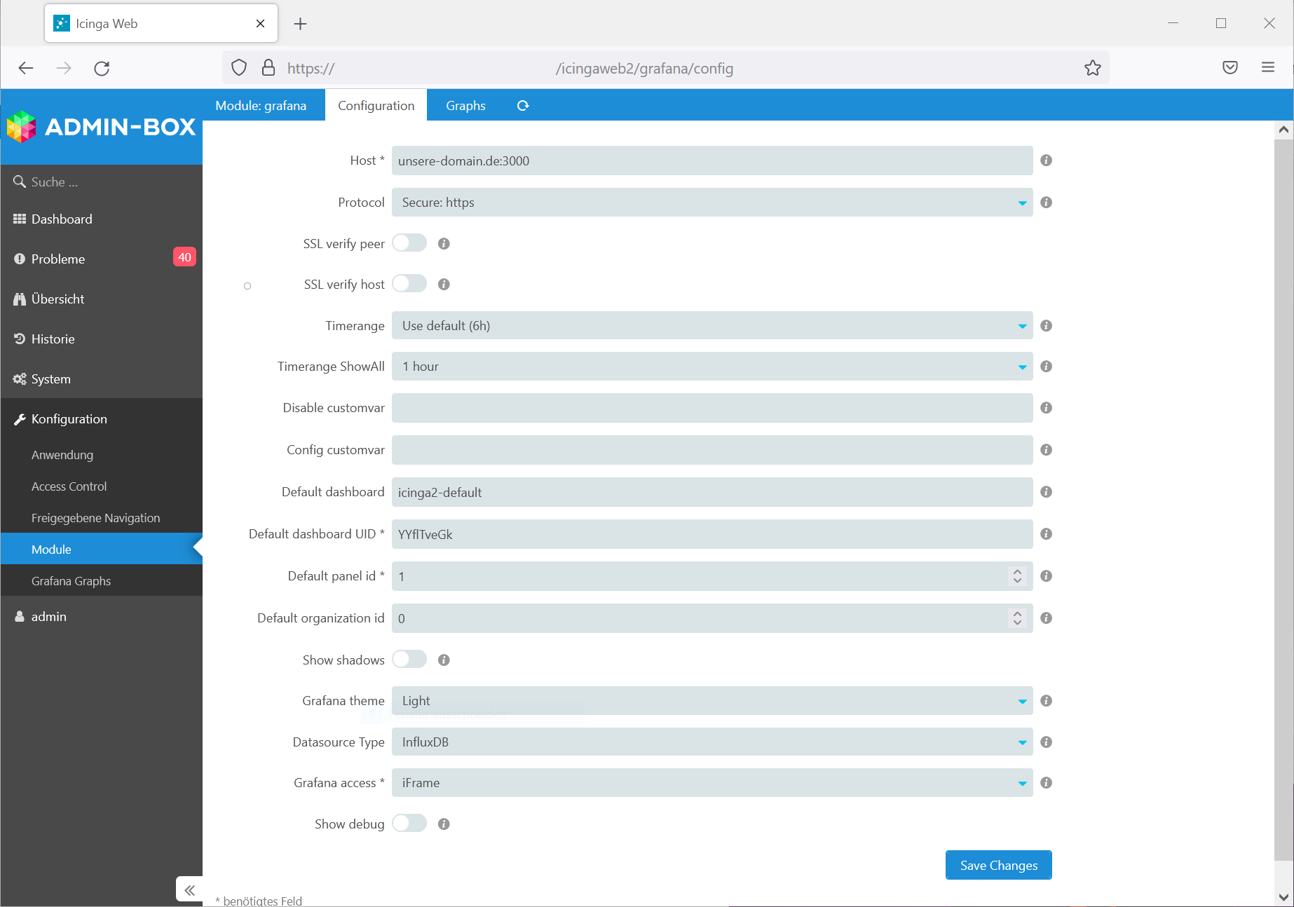 Icinga 2 Cluster Installation - Teil 3: Grafana - blog.admin-intelligence.de