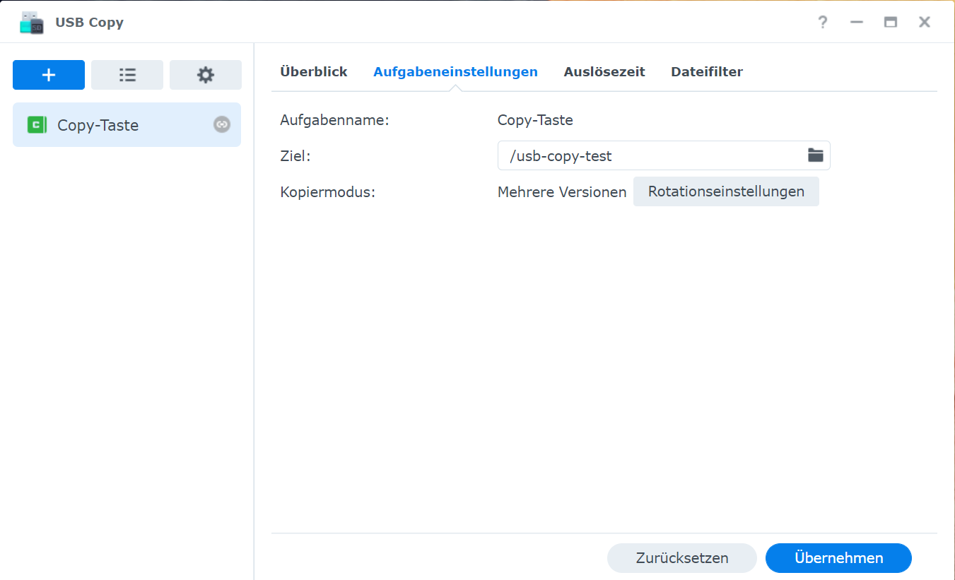 Synology NAS, USB Copy - blog.admin-intelligence.de