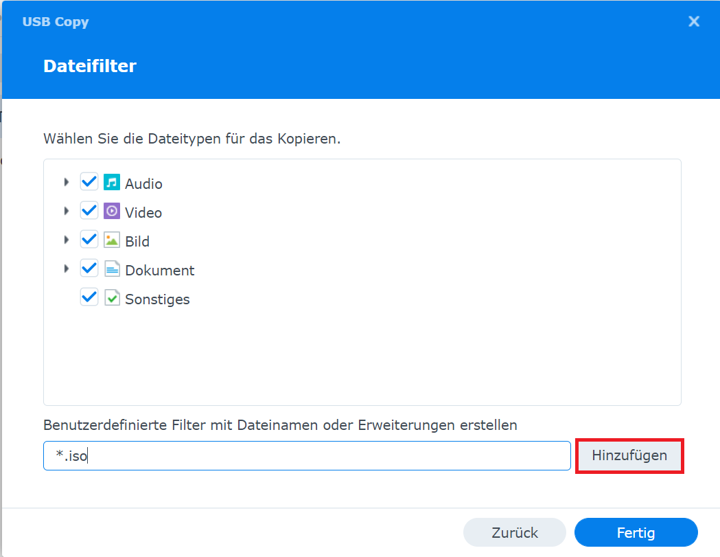 Synology NAS, USB Copy - blog.admin-intelligence.de