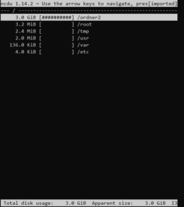 Plattenplatz auf Linux mit ncdu analysieren - blog.admin-intelligence.de