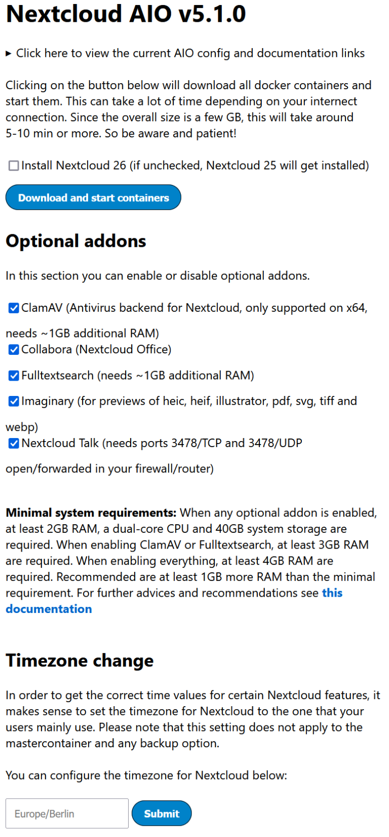 Nextcloud AIO, eine kurze Installationsanleitung - blog.admin-intelligence.de