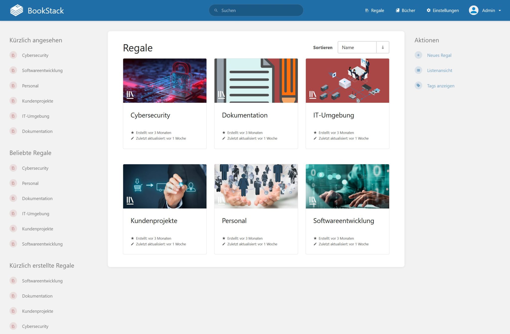 BookStack: Die bessere Alternative zu BlueSpice Wiki