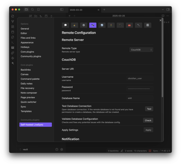 Selbsthosting von Obsidian mit CouchDB: Kostenlose Synchronisation einrichten - blog.admin ...