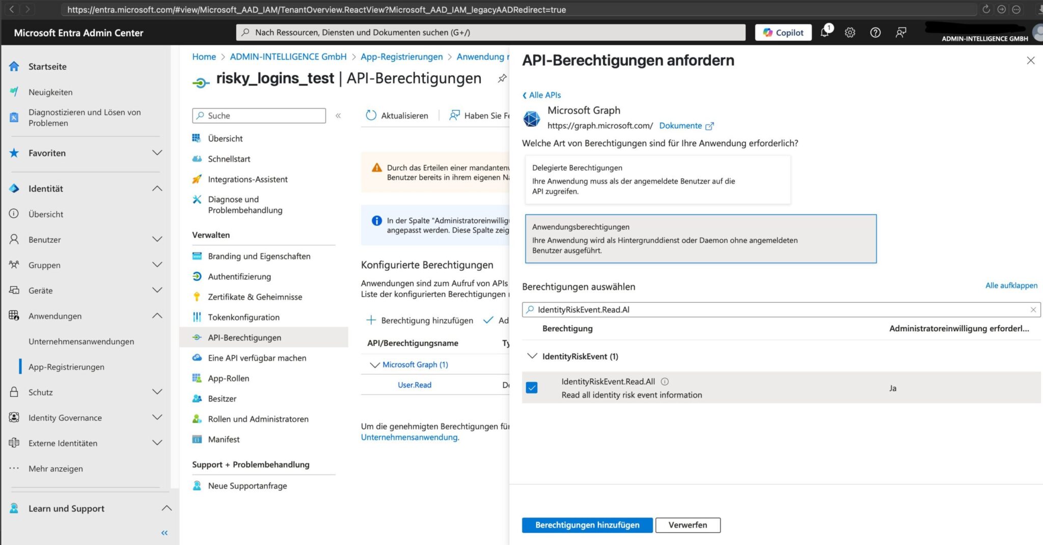 Risky Logins auf MS365 mit Icinga2 prüfen - blog.admin-intelligence.de