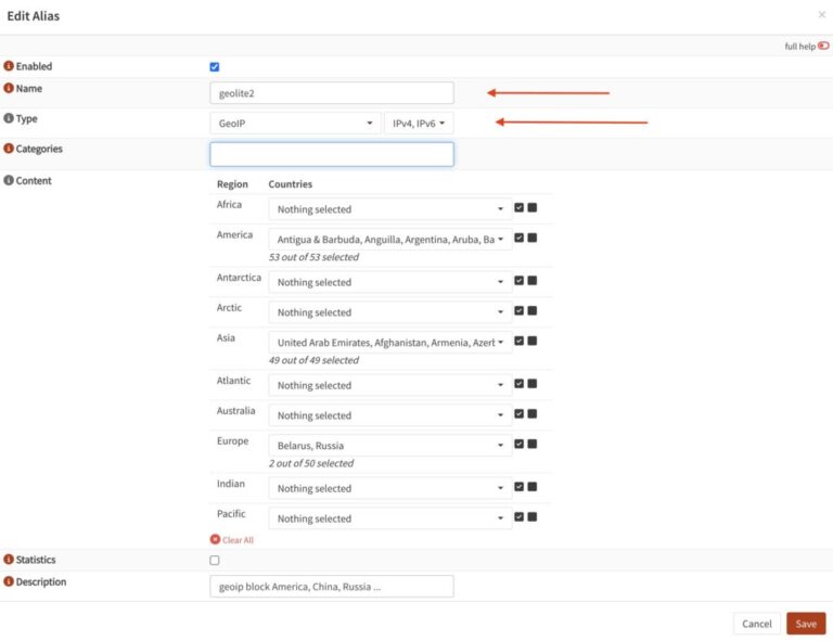 OPNsense GeoIP Blocking einrichten - blog.admin-intelligence.de